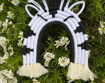 Art & Collectibles Macrame macrame rainbow wall hanging nursery decor ...