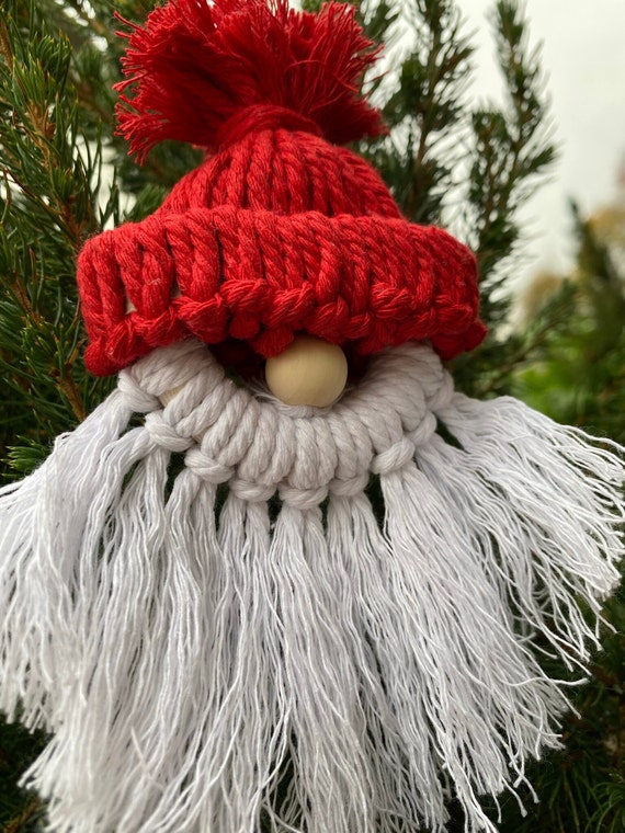 Santa // Macrame Santa // Macrame Christmas Decoration // Tree - Etsy