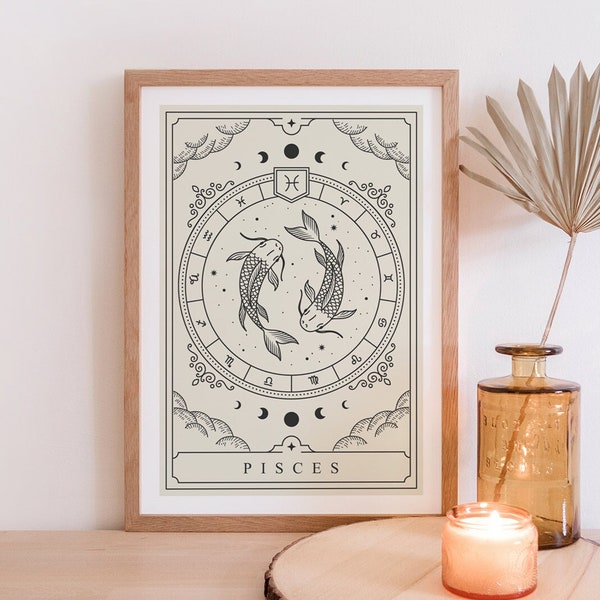 Pisces Print - Etsy