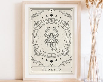 Scorpio Tarot Card - Etsy