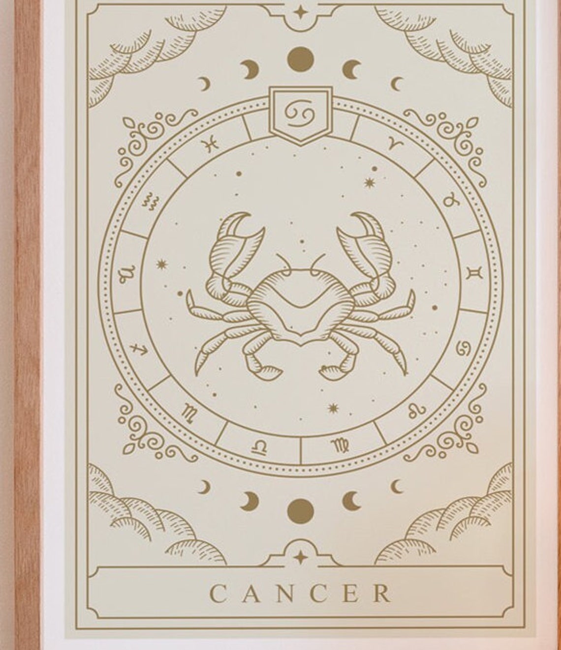 Cancer Tarot Card Poster / Print / Star Sign Print / Boho | Etsy UK