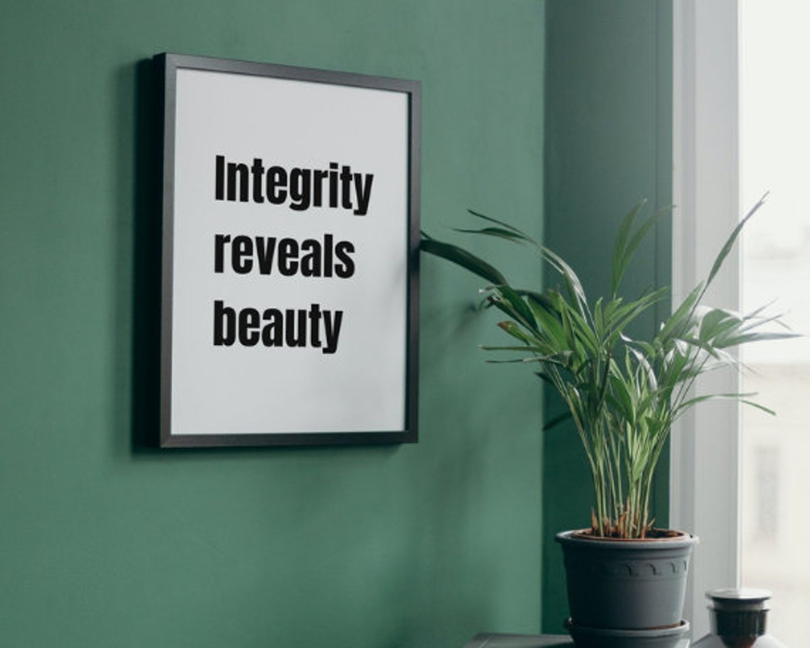 Integrity Wall Art: Printable Wall Art Wall Art Home Decor | Etsy