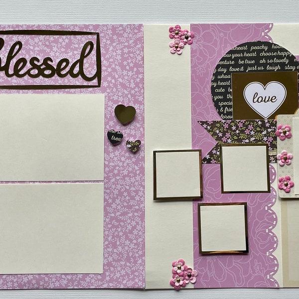 Scrapbook Layouts - Etsy