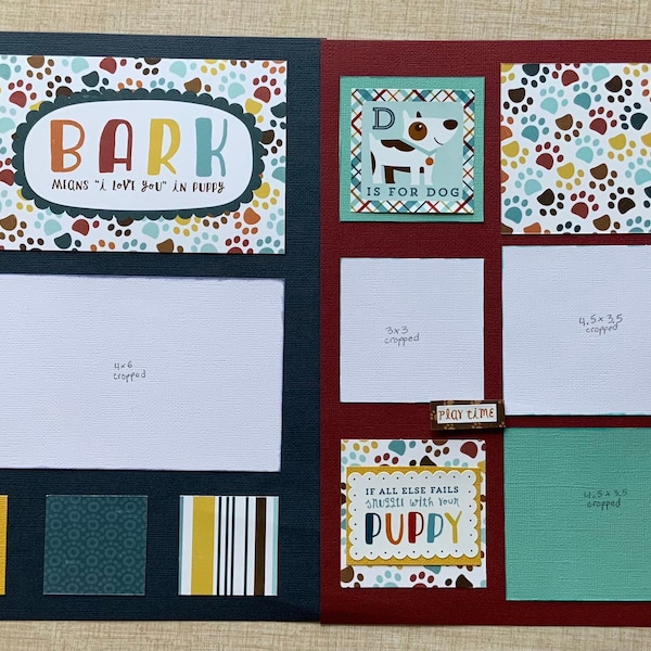 Dog Themed Scrapbook Embellishments - Etsy