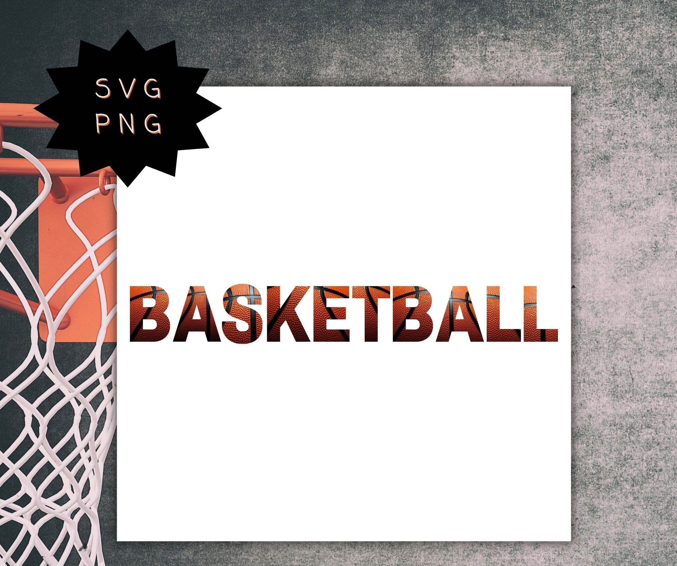 Basketball SVG Cut File Basketball SVG Basketball Party Basketball Font ...