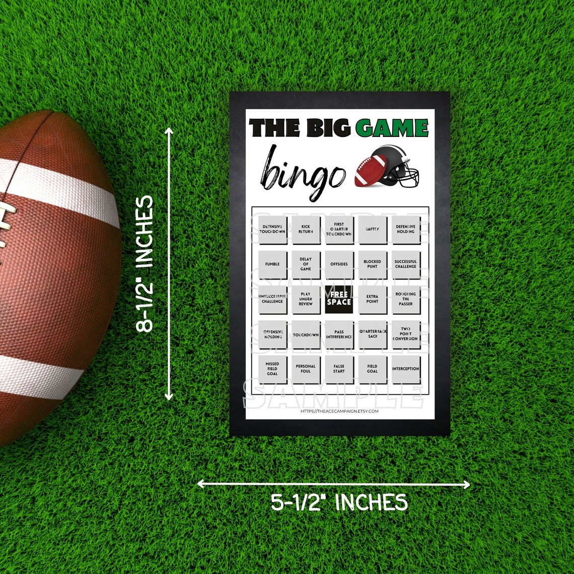 Super Bowl Bingo Cards Printable Super Bowl Games Printable Bingo Cards ...