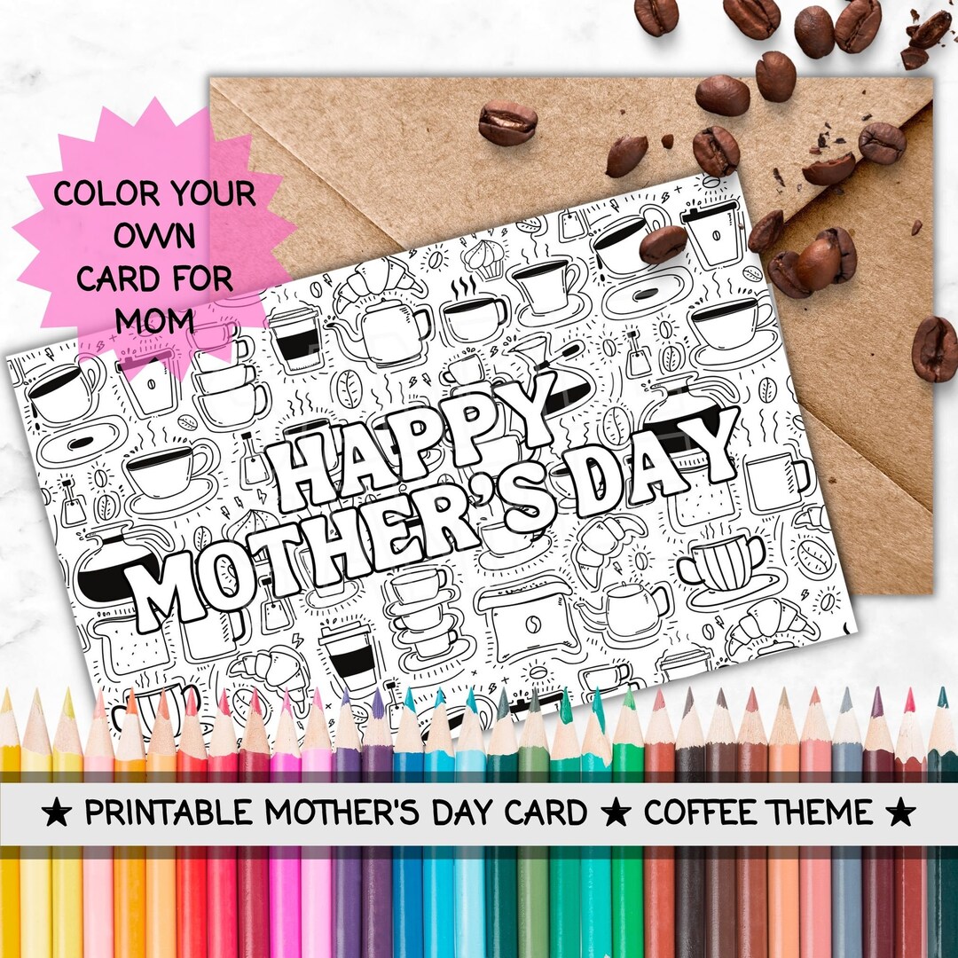 Mothers Day Card Printable Mothers Day Gift Moms Day Digital Greeting ...