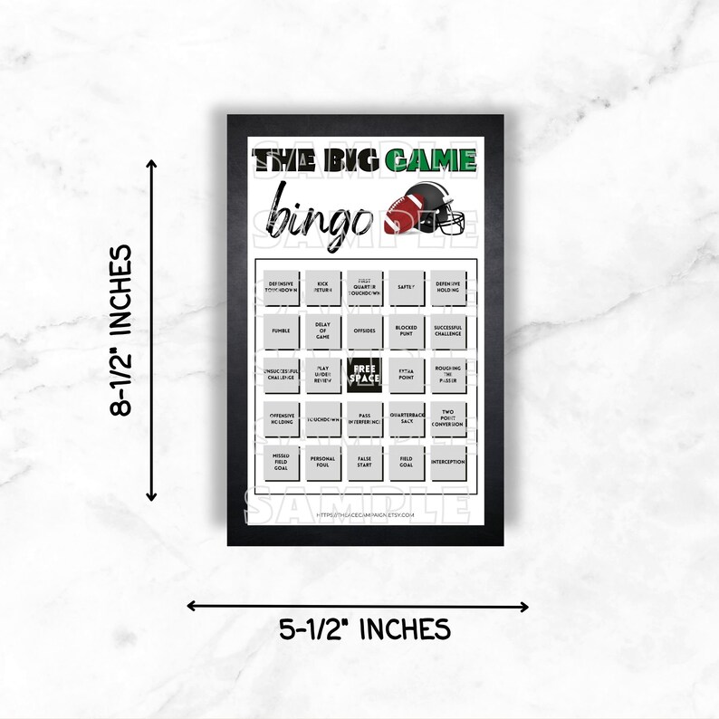 Super Bowl Bingo Cards | Printable Super Bowl Games | Printable Bingo ...