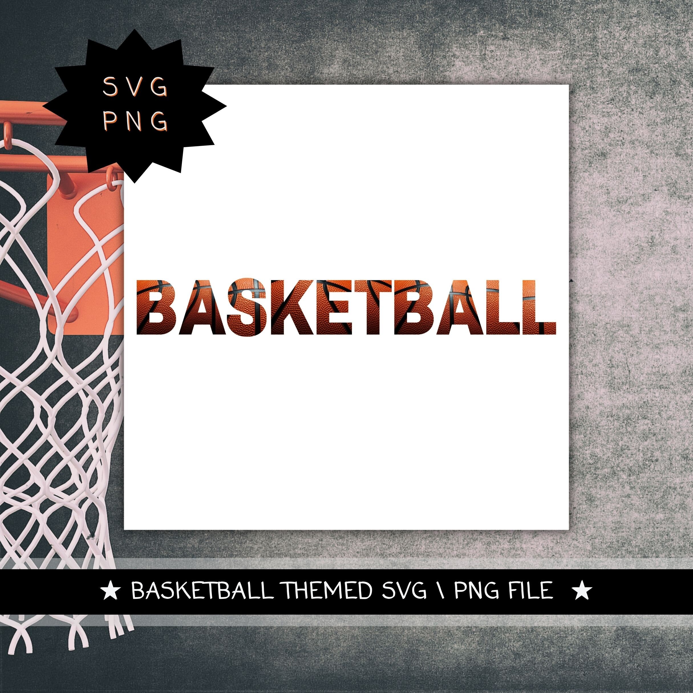 Basketball SVG Cut File Basketball SVG Basketball Party Basketball Font ...