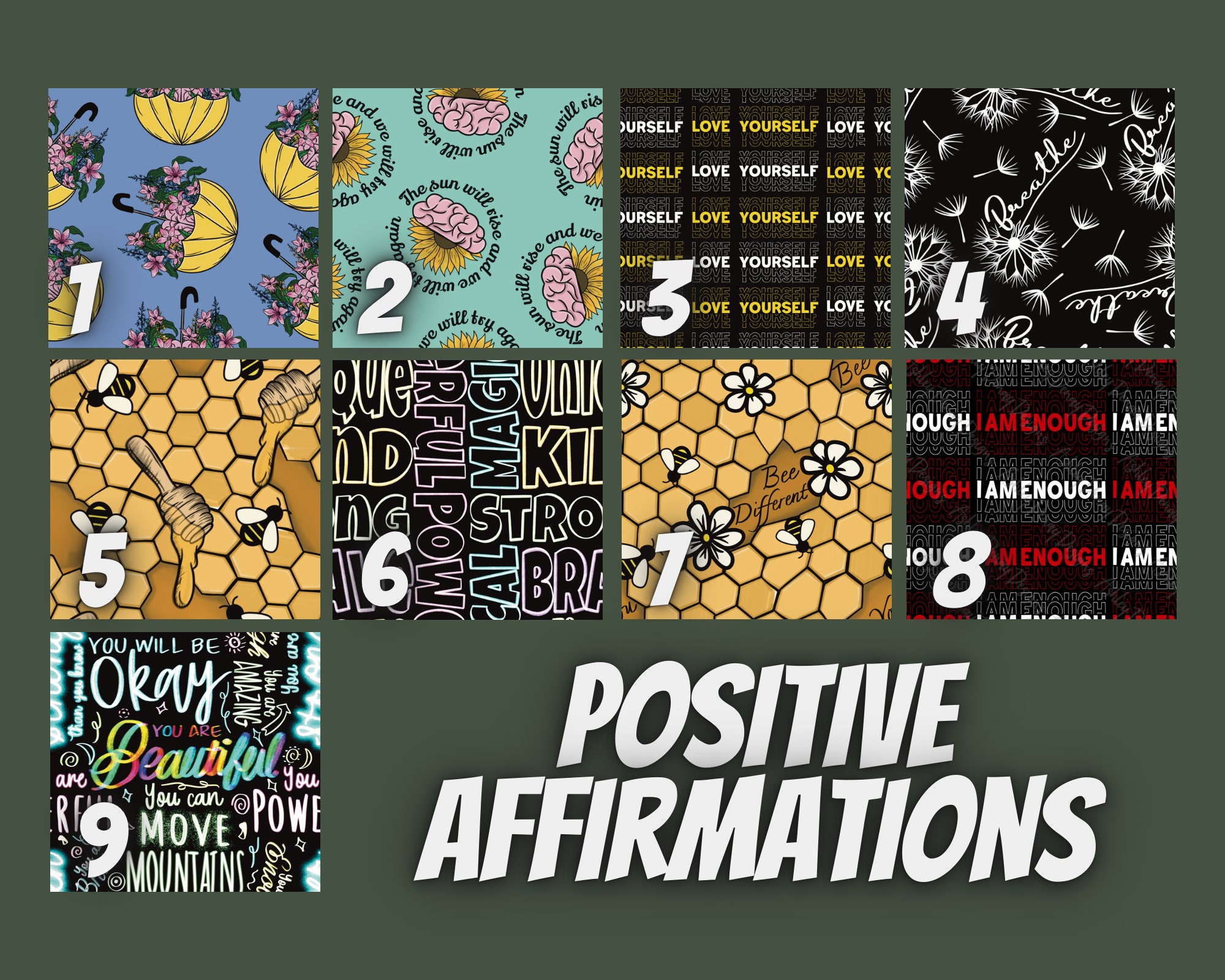 Positive Affirmation Bow Wraps - Etsy