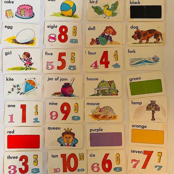 Vintage Flashcards - Etsy
