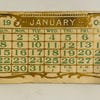 Antique 1933 Framed Calander the Village Smithy Picture Cottage Chalet ...