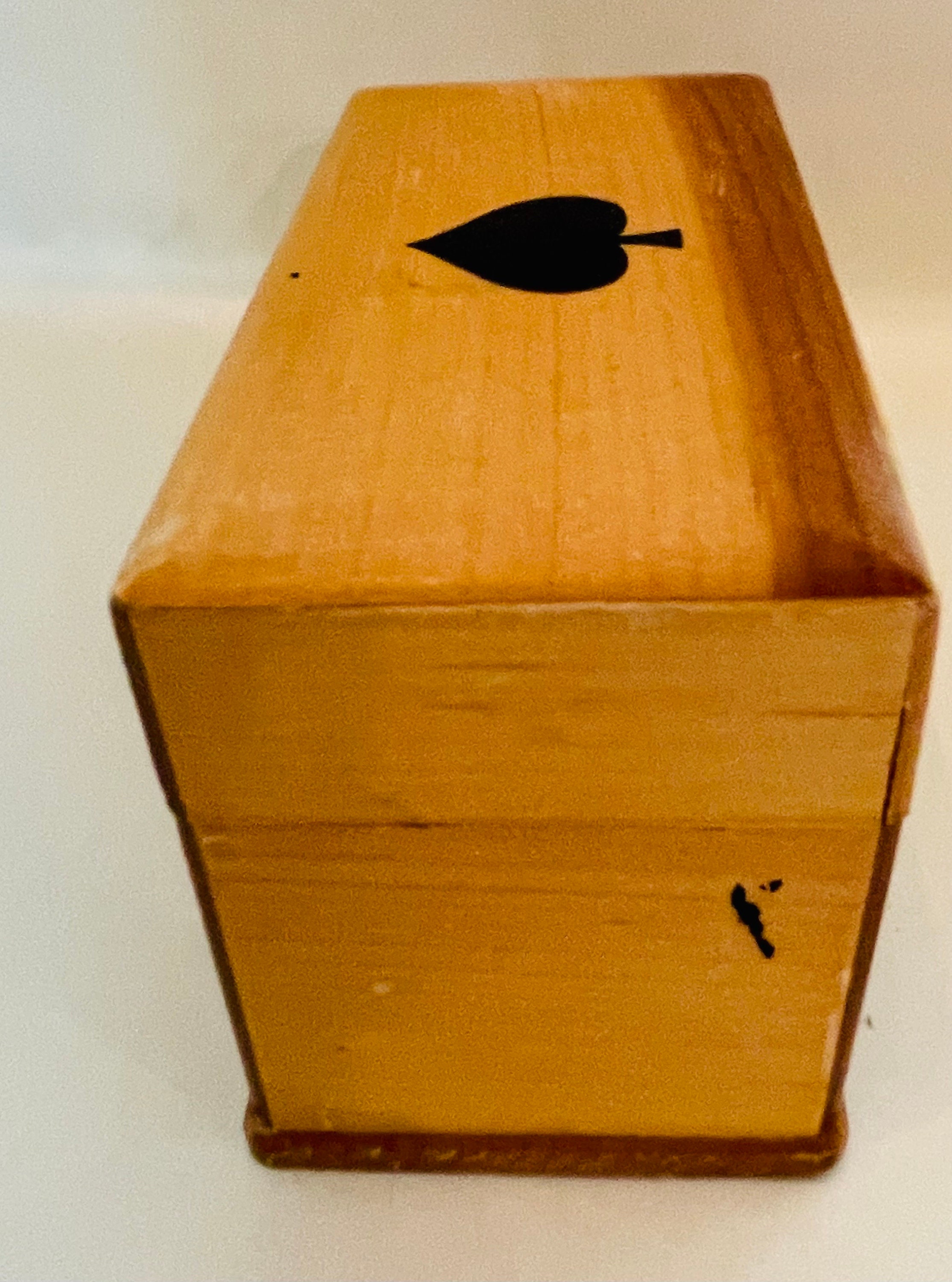 Vintage Wooden Playing Card Case - Etsy