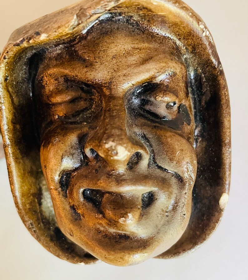 Vintage Monk Head Match Holder Wall Hanging - Etsy