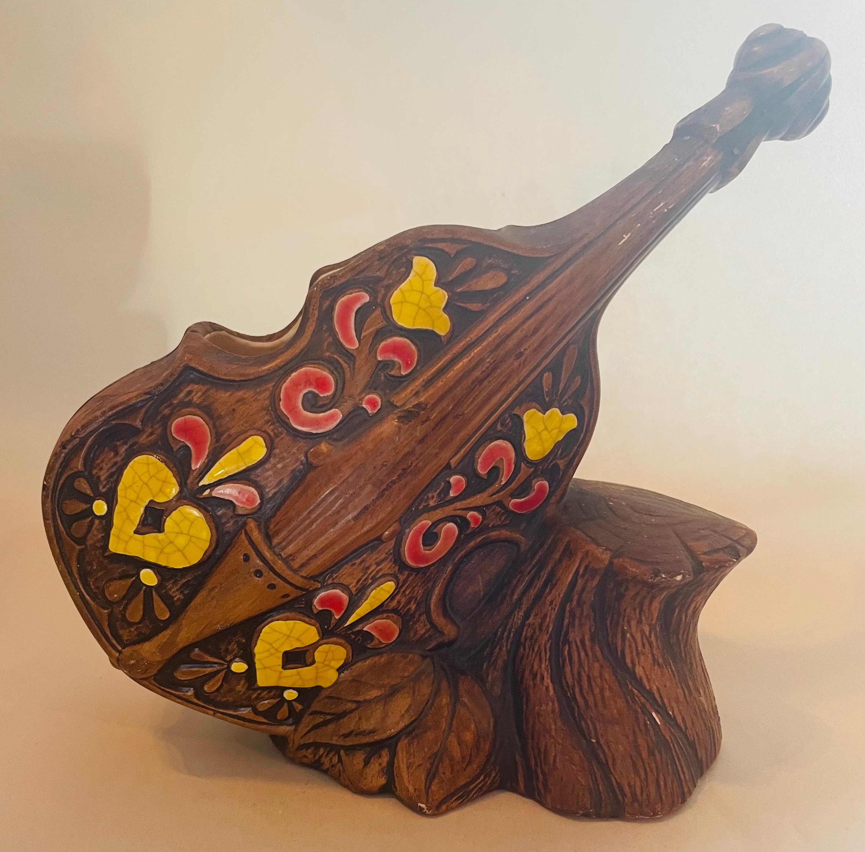 Vintage Treasure Craft Fiddle Planter - Etsy