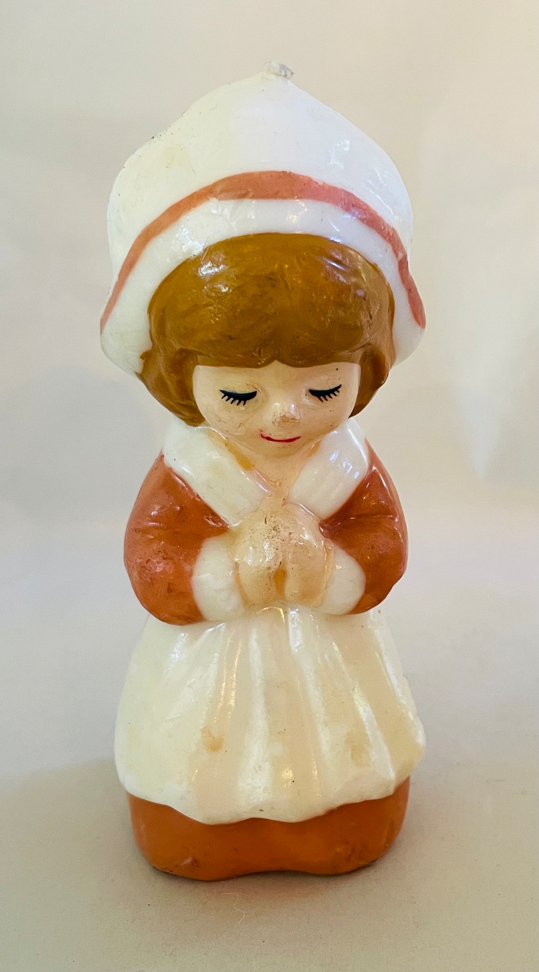 Vintage Praying Pilgrim Candle Thanksgiving, Fall - Etsy