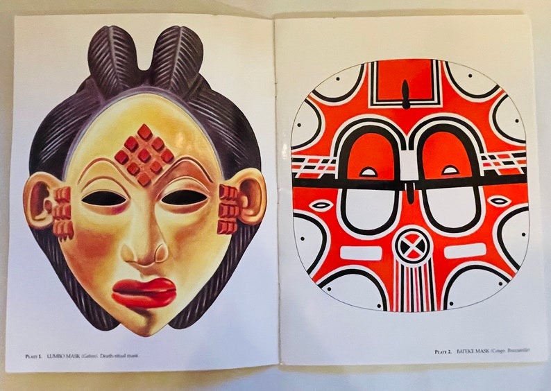 African Punch-out Masks Book - Etsy