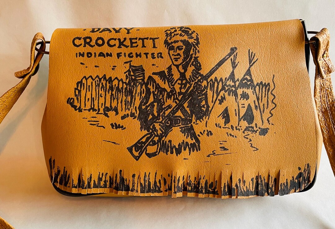Vintage Davy Crockett Indian Fighter Messenger Bag - Etsy