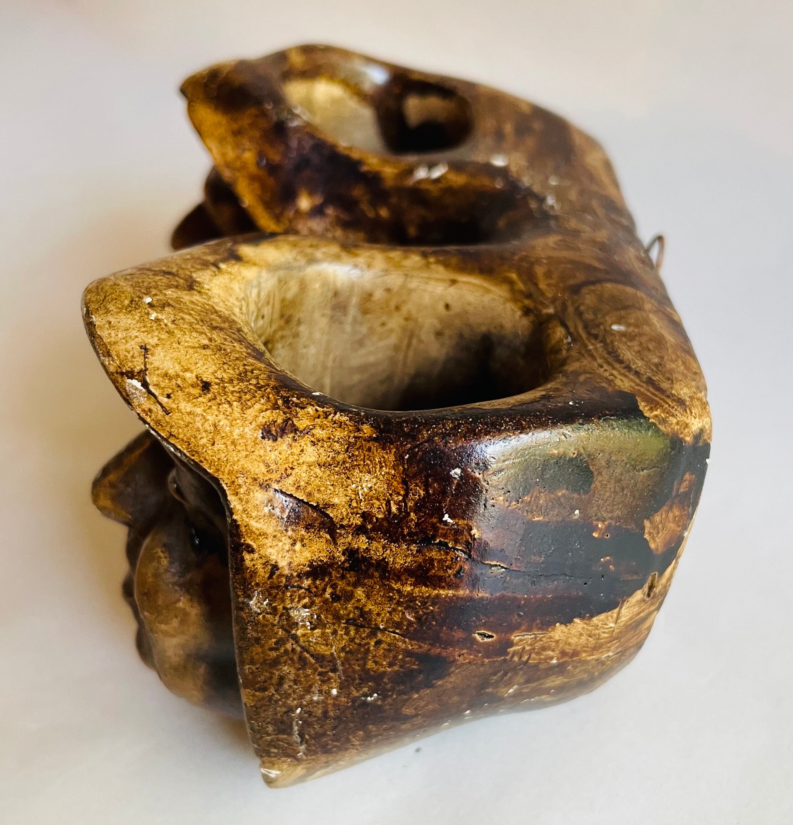 Vintage Monk Head Match Holder Wall Hanging - Etsy