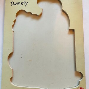 Vintage Humpty Dumpty Wooden Puzzle - Classic Nursery Rhyme Toy - Etsy