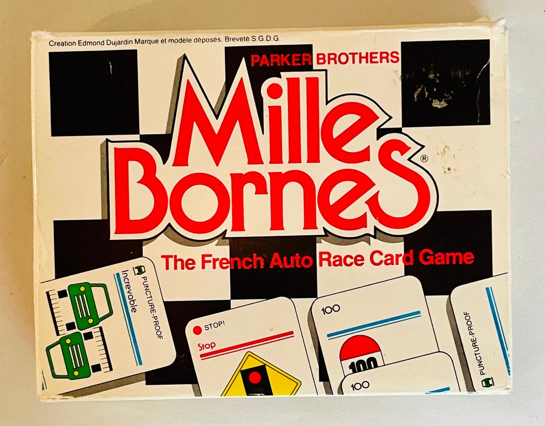 Vintage Mille Bornes Card Game - Etsy