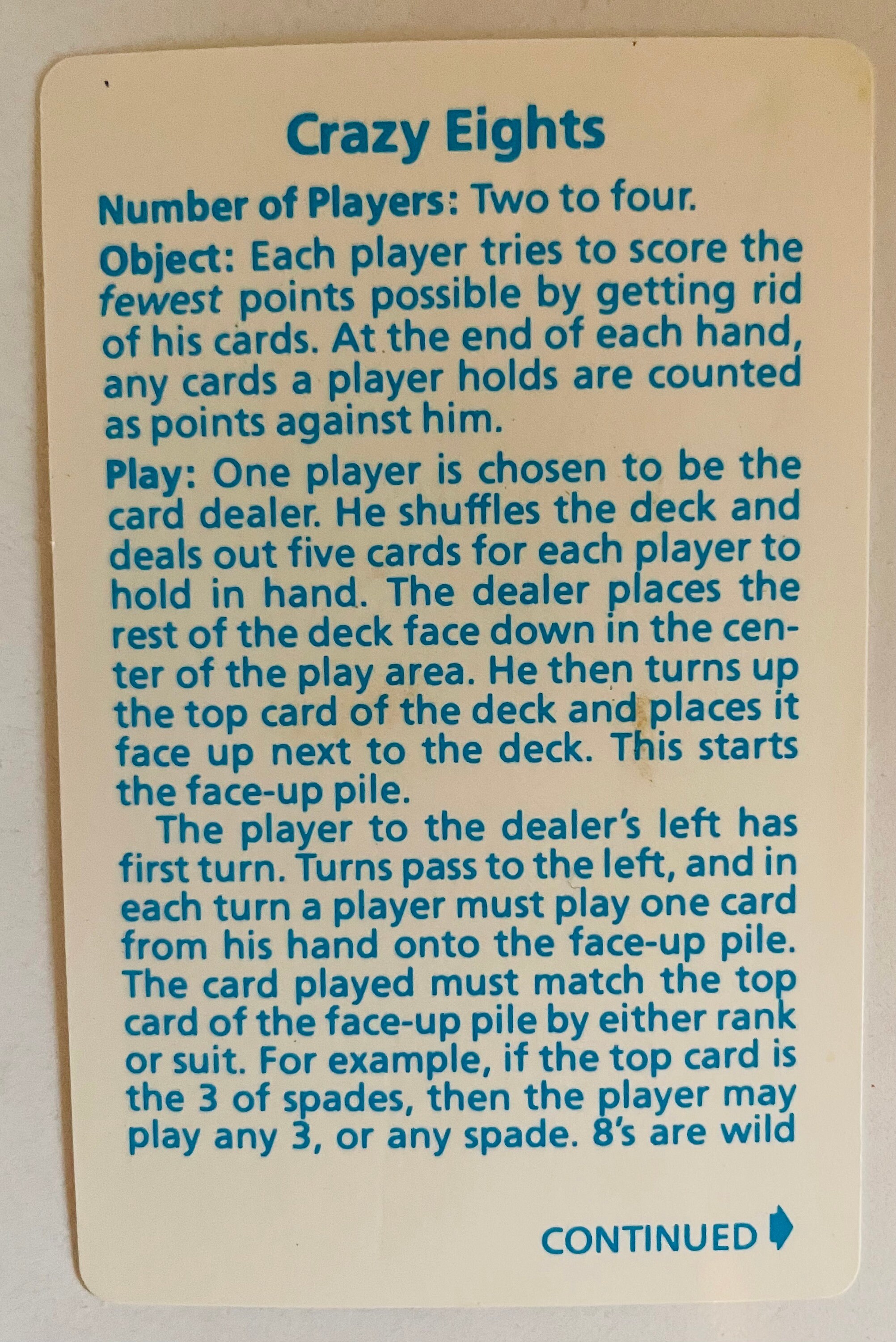 Vintage Hanna-barbera Prod. Crazy Eights Card Game Featuring Dynomutt - Etsy