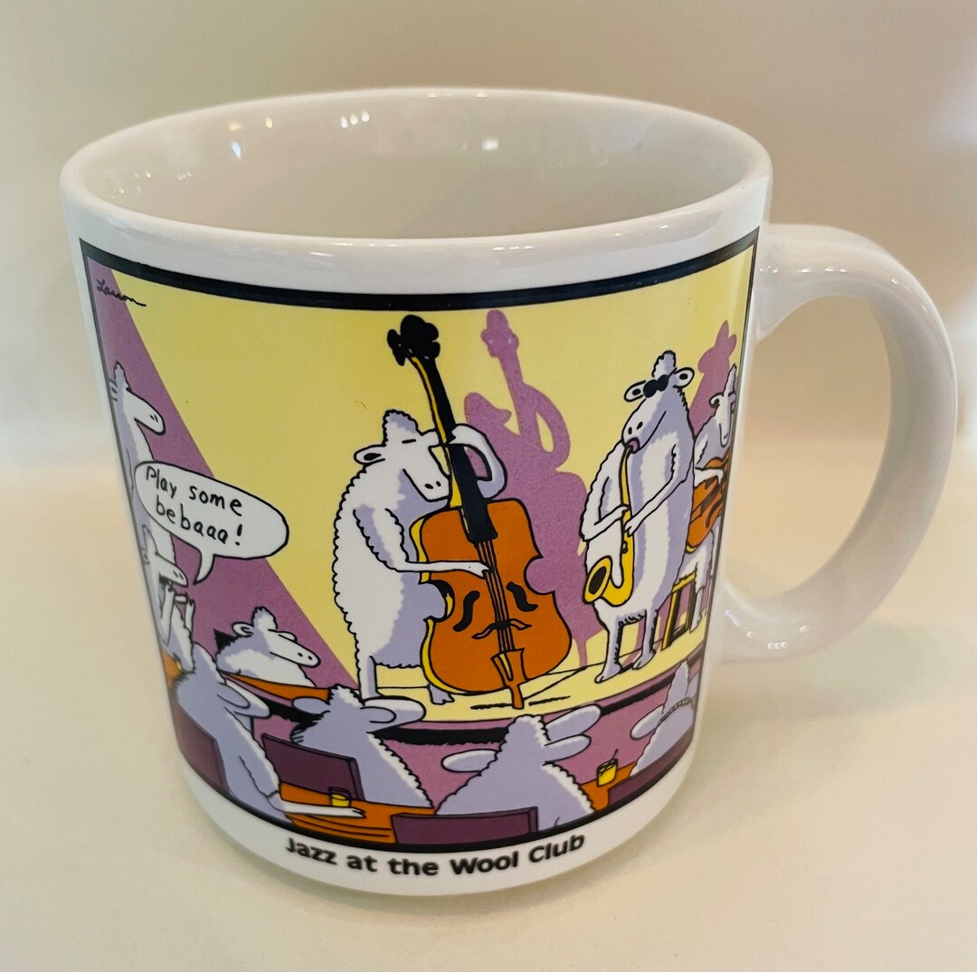Gary Larson Far Side Mug Jazz at the Wool Club - Etsy