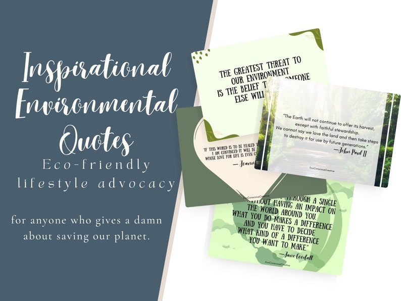 Environmental Quote Social Media Graphics | Instagram Post Quote ...