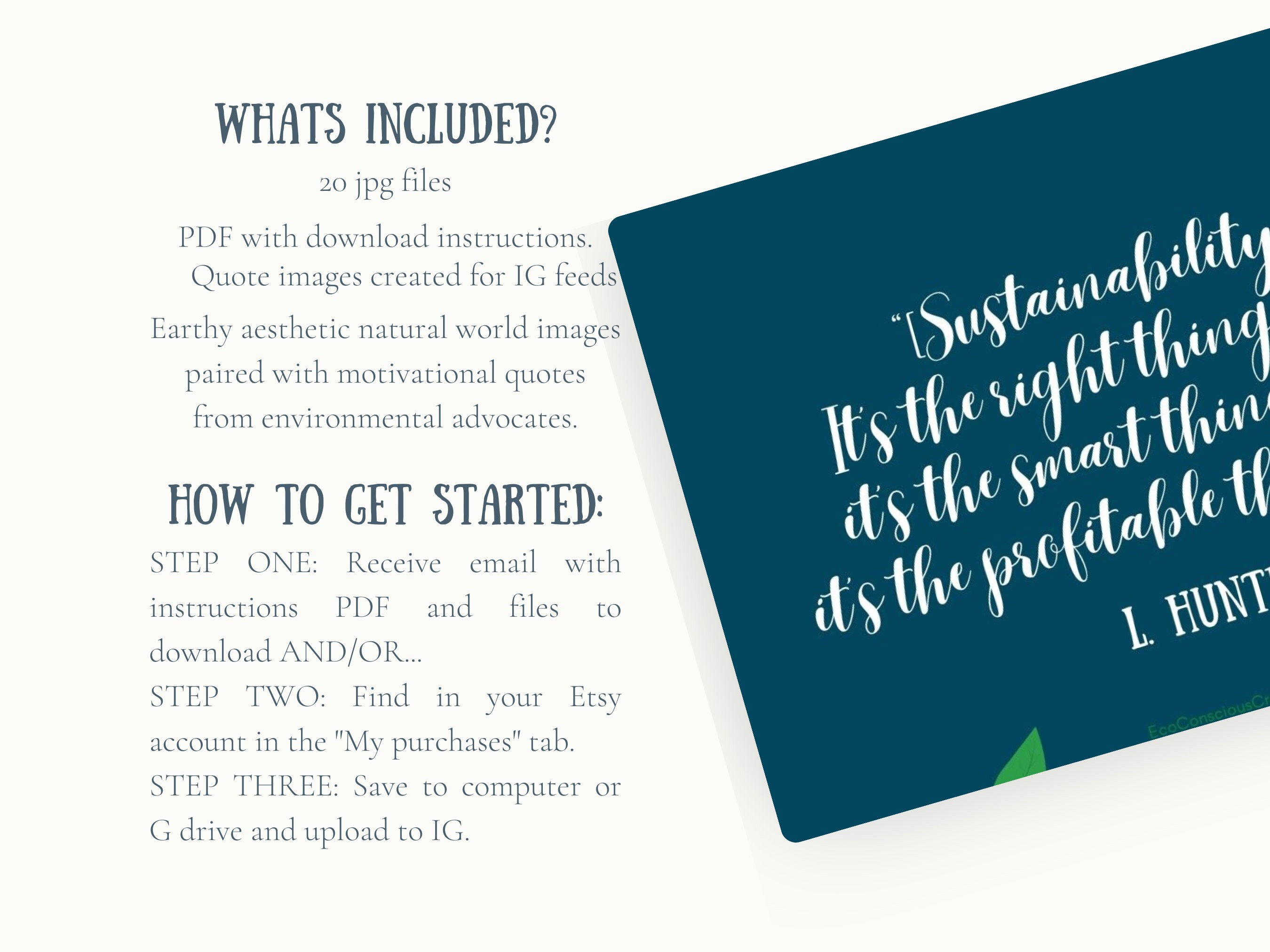 Environmental Quote Social Media Graphics | Instagram Post Quote ...