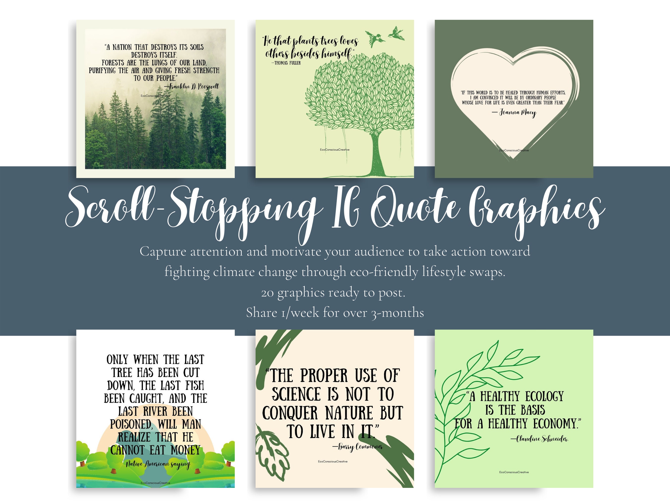 Environmental Quote Social Media Graphics | Instagram Post Quote ...