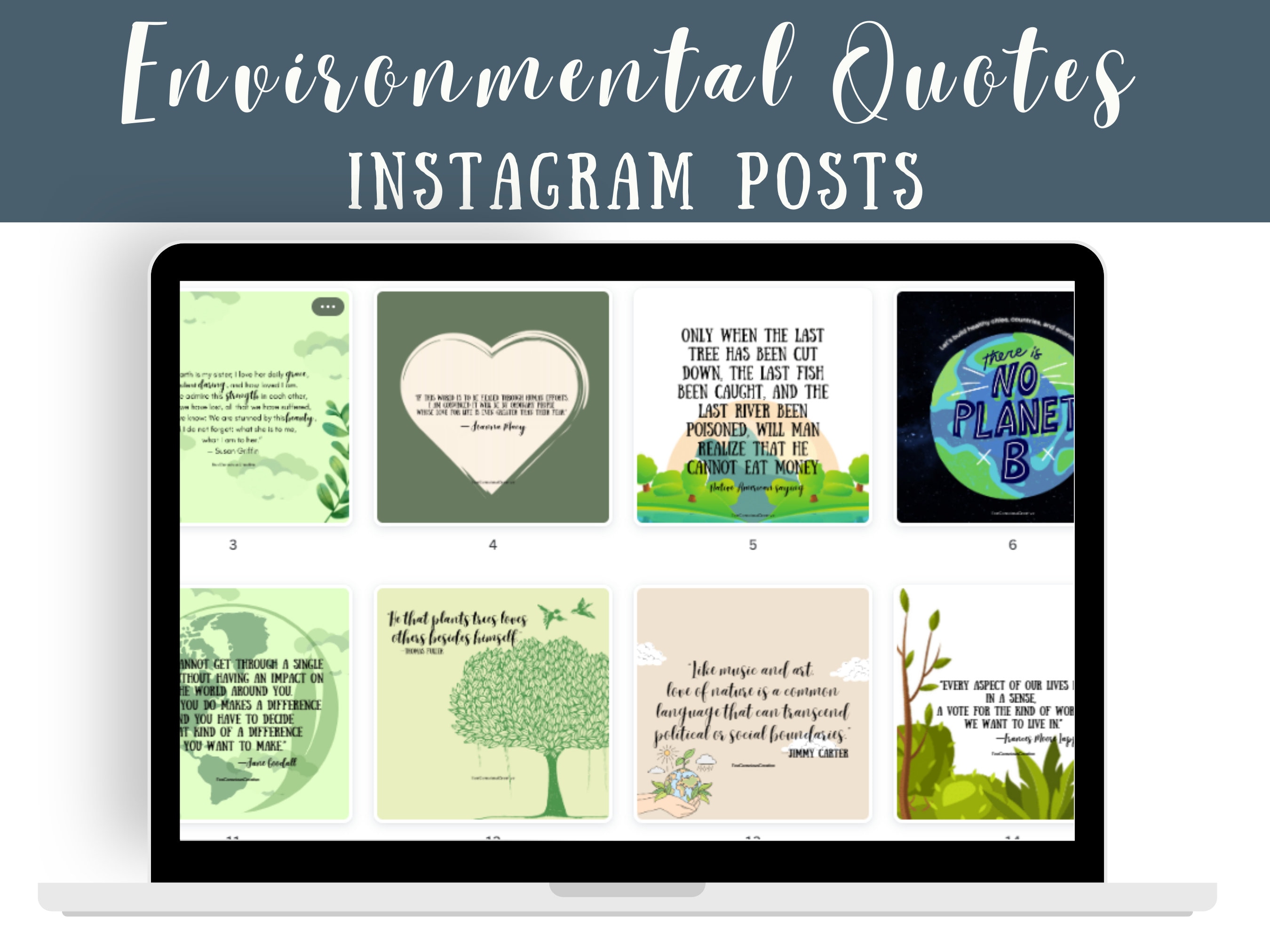 Environmental Quote Social Media Graphics | Instagram Post Quote ...