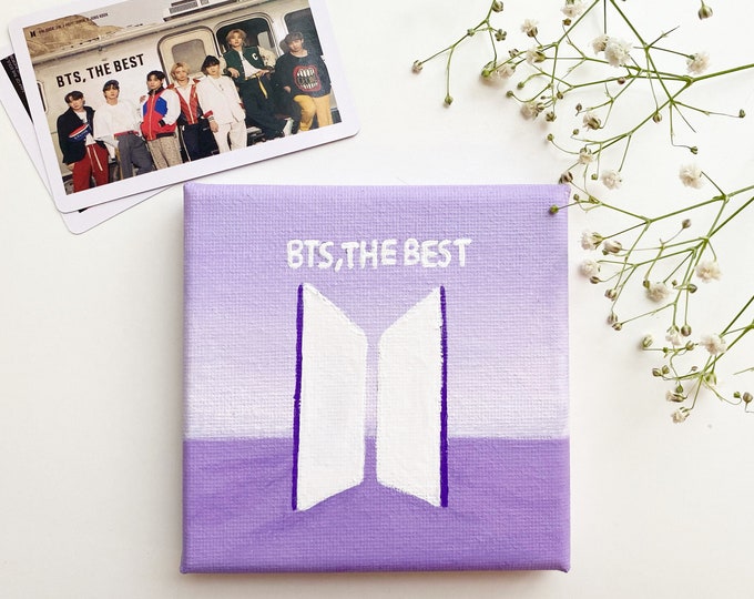 BTS THE BEST Inspired Painting, Bts the Best, Bts the Best Album Cover ...