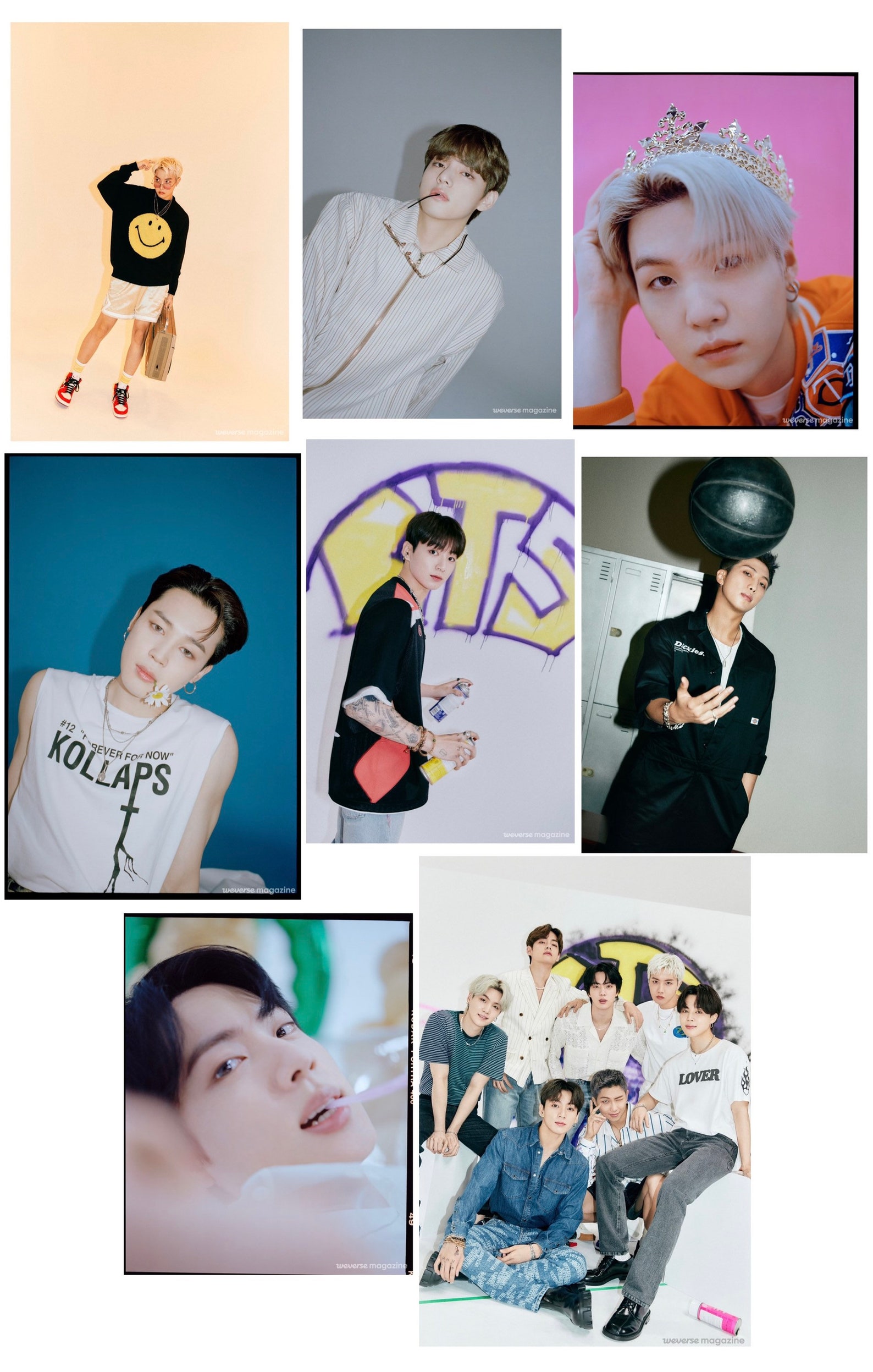 BTS Photos From Weverse Magazine Bts Photo Set Bts Merch - Etsy Canada