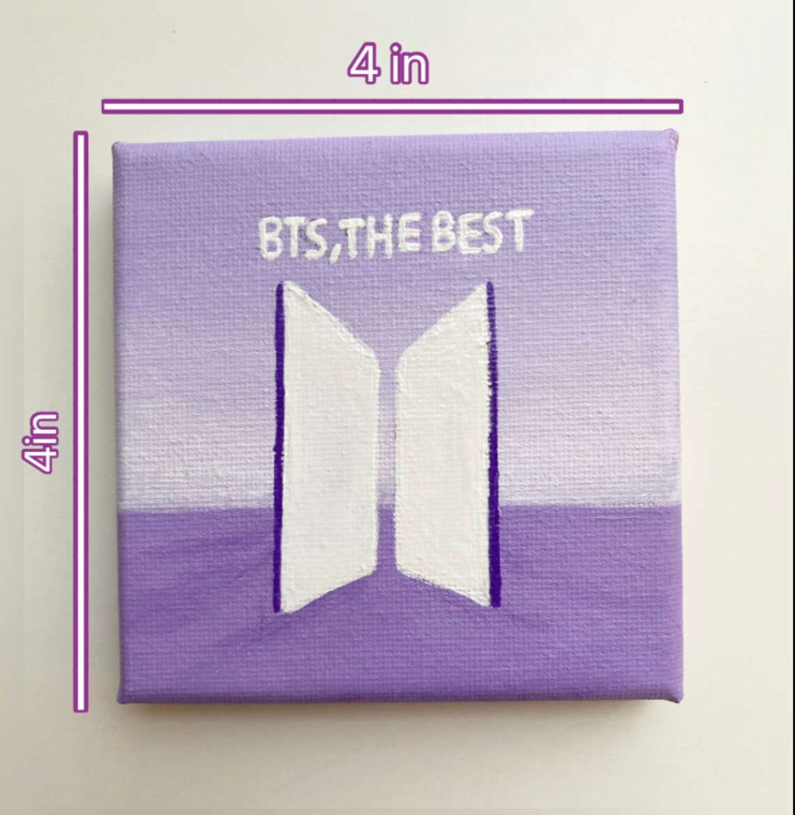 BTS THE BEST inspired painting bts the best bts the best | Etsy