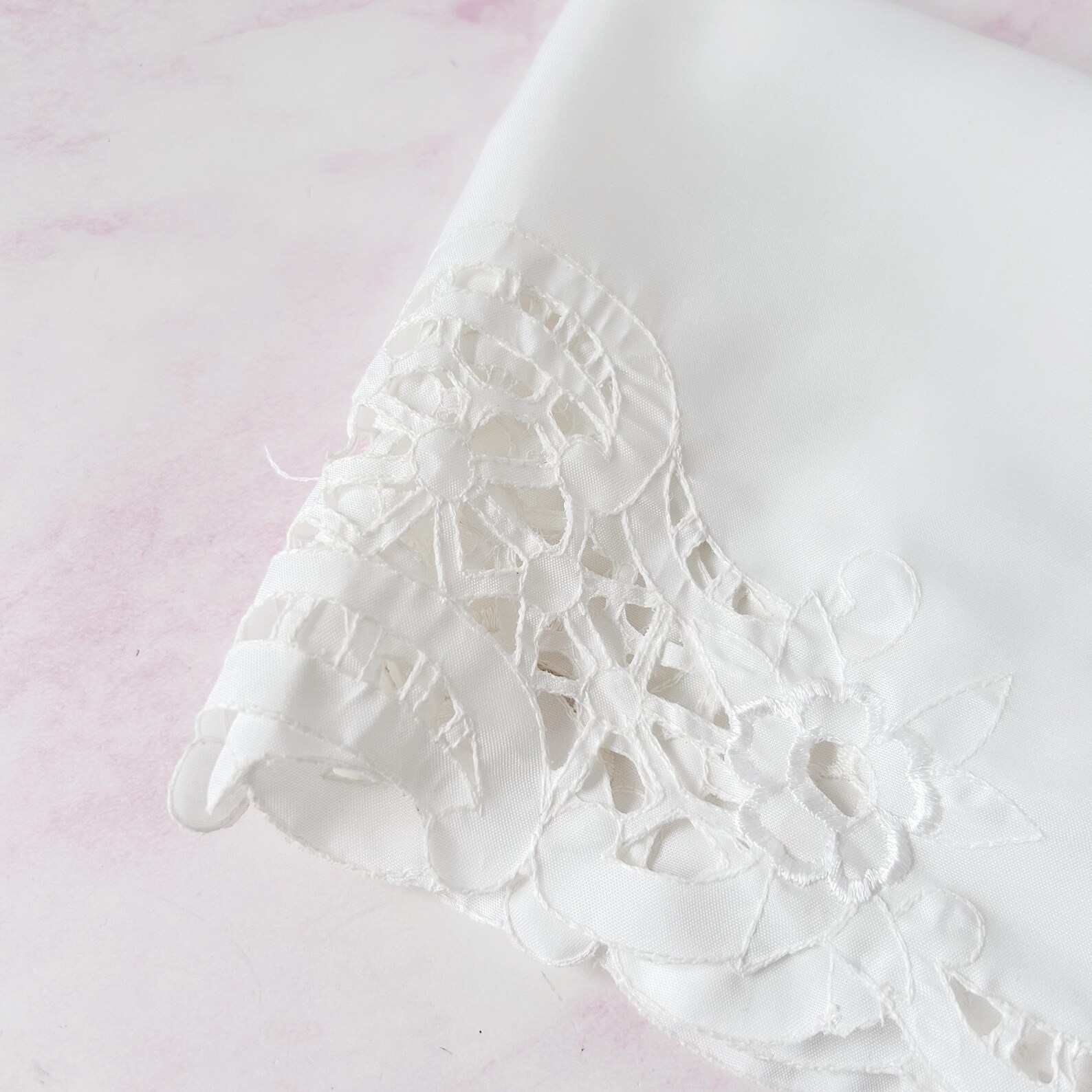 Cut Lace Cafe Curtains Crisp White Country Farmhouse Kitchen Curtains ...