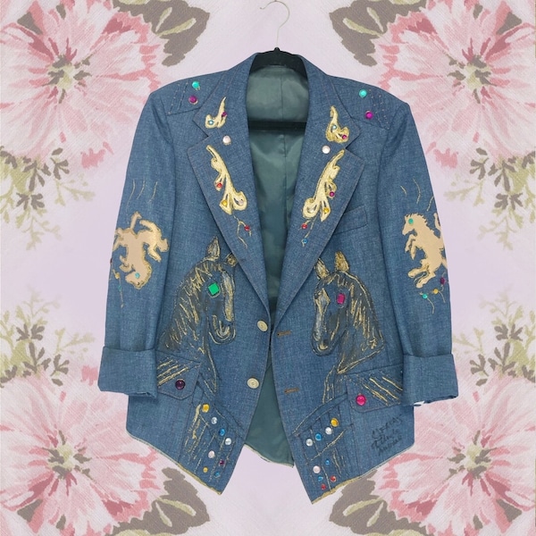 Denim Funky Jacket - Etsy