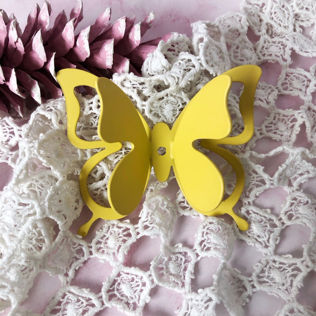 Yellow Butterfly 3D Wall Decor Y2K Kitschy Metal Butterfly - Etsy