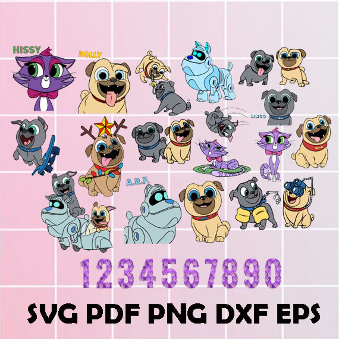 Clipart, Svg Bundle, Puppy Pals Svg, Puppy Pals Png, Puppy Pals Eps ...