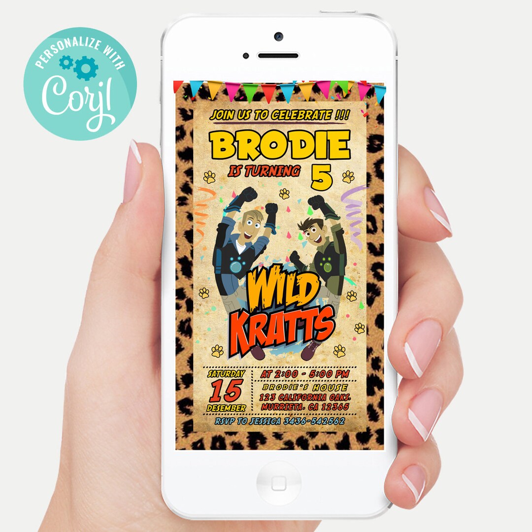 Editable Invitation, Mobile Invitation, Corjl Invitation - Etsy