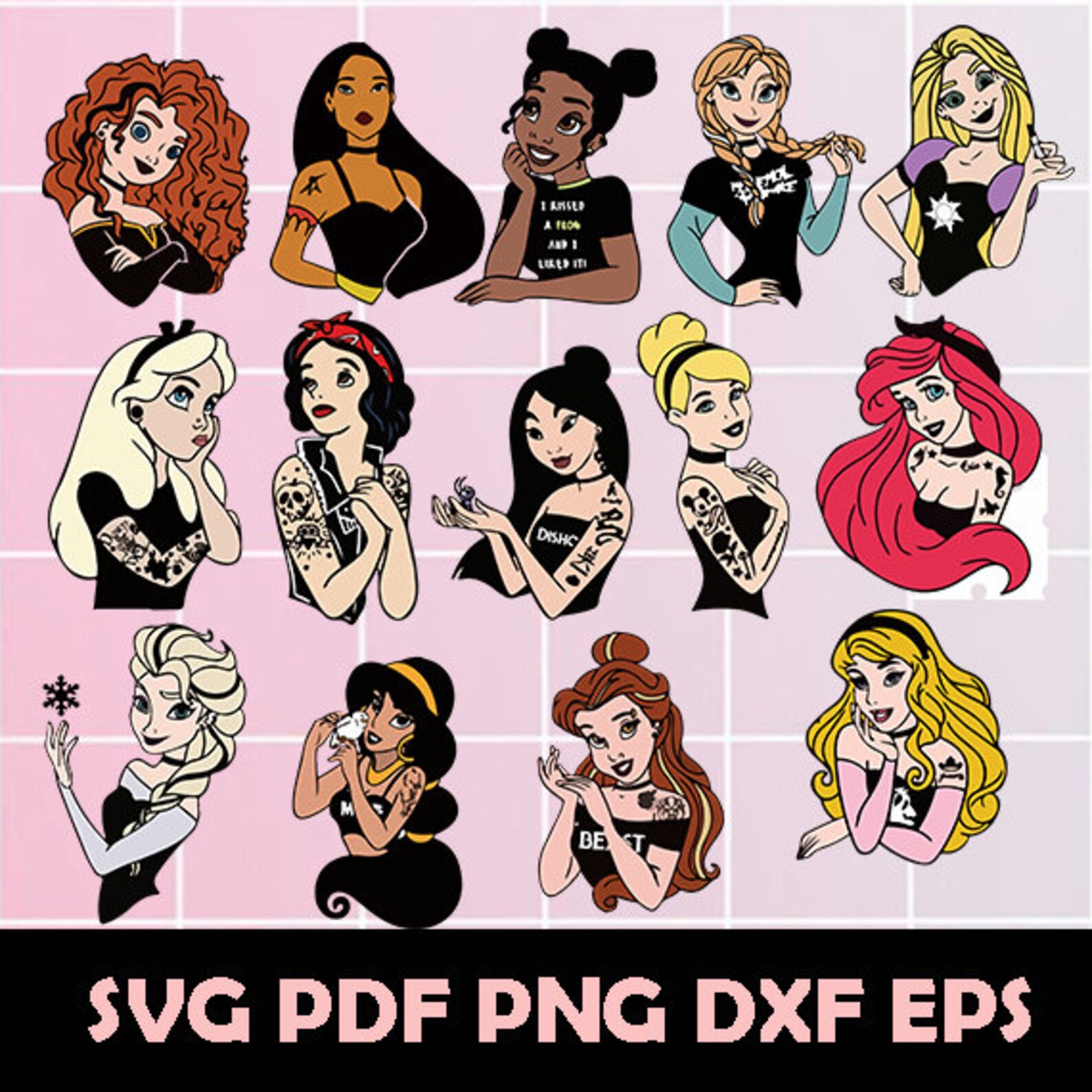 Punk Princess Svg, Modern Girl Svg, Fashion Svg, Fashinista Svg ...