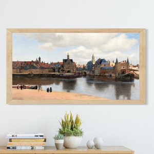 Samsung Frame TV Art, View of Delft, Johannes Vermeer, Classic Art ...