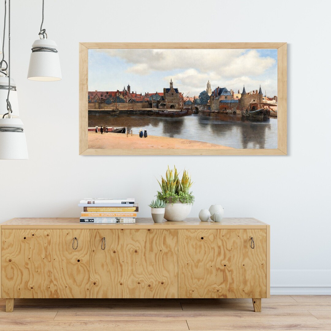 Samsung Frame TV Art, View of Delft, Johannes Vermeer, Classic Art ...