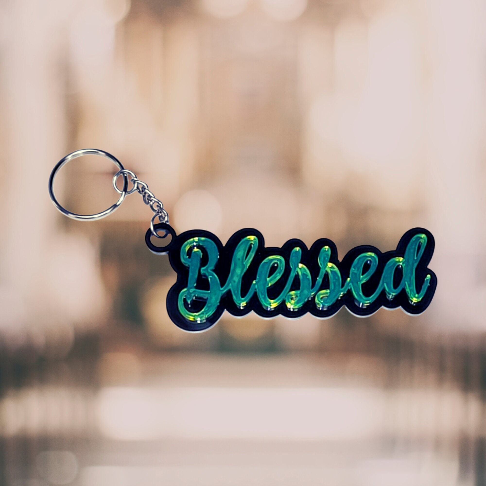 Custom Unisex Double Layered Laser Cut Keychain, Back to School ...