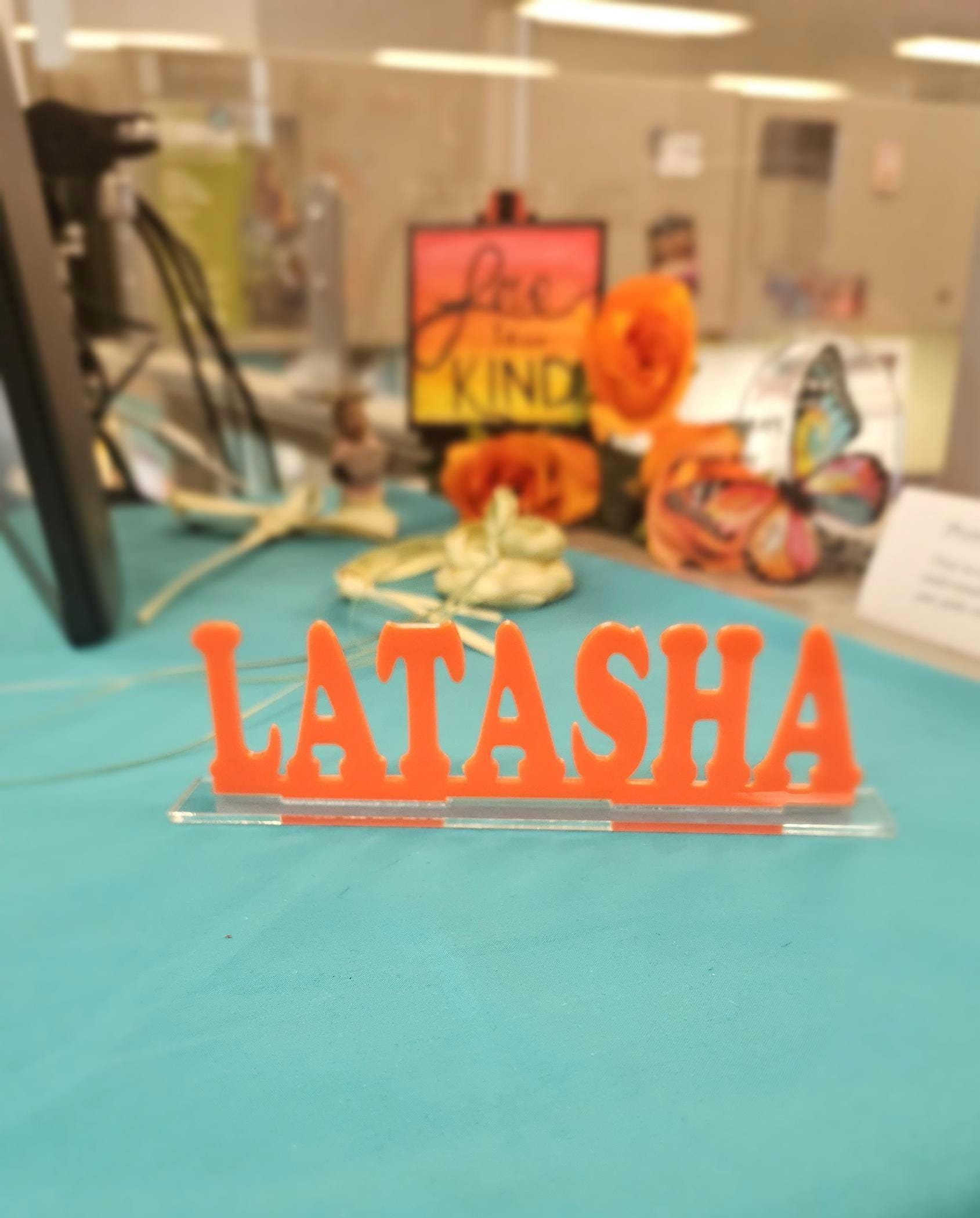 Custom Desk Name Plates, Name Stands, Desk Decor, Desk Accessory ...