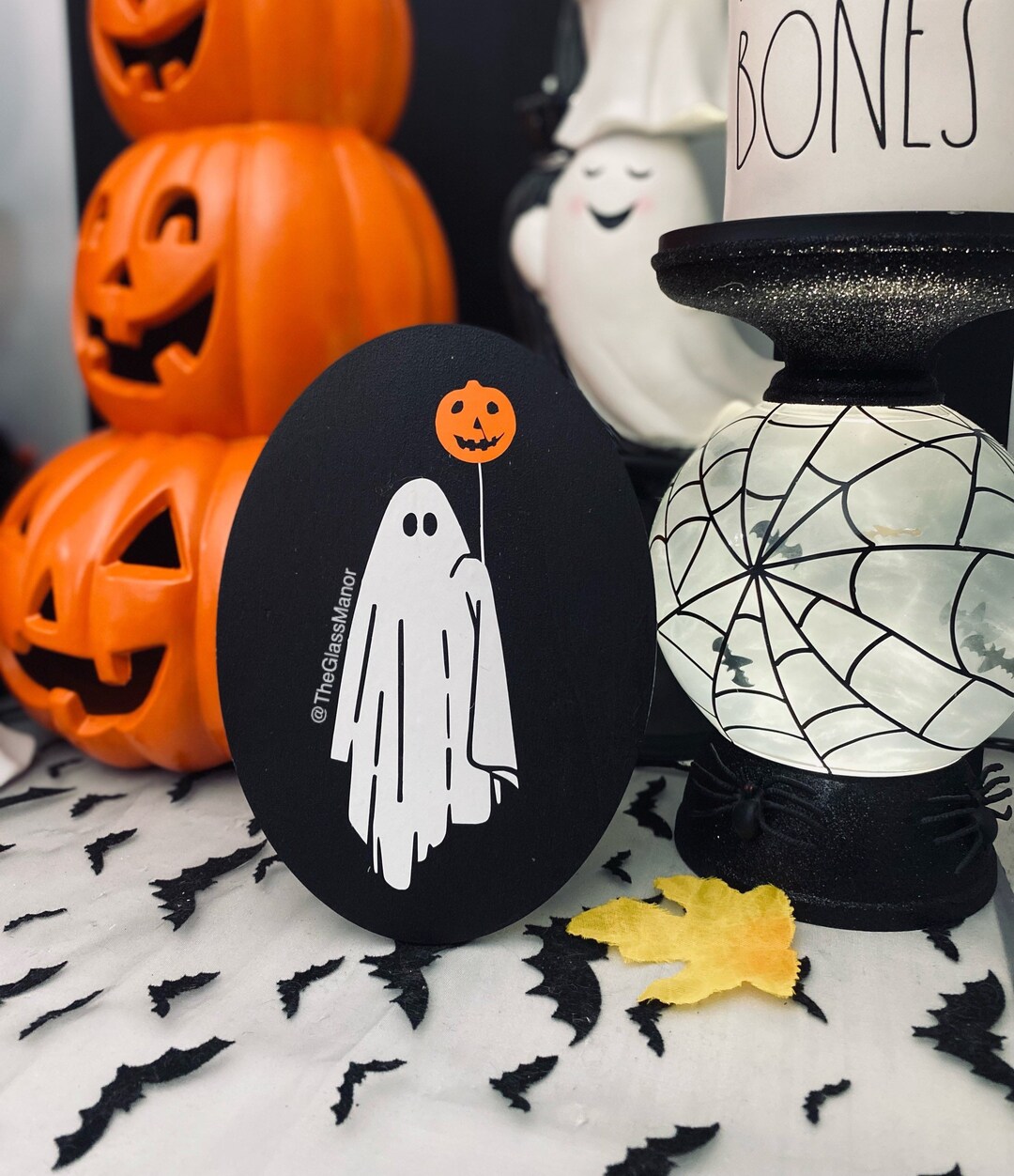 Halloween Ghostie / Pumpkin Ghost / Halloween Tiered Tray / - Etsy