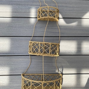 Three Tier Hanging Baskets, Kitchen Baskets, Set of 3 Hanging Baskets ...