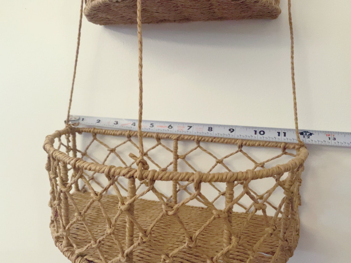 Three Tier Hanging Baskets Kitchen Baskets Set of 3 Hanging - Etsy