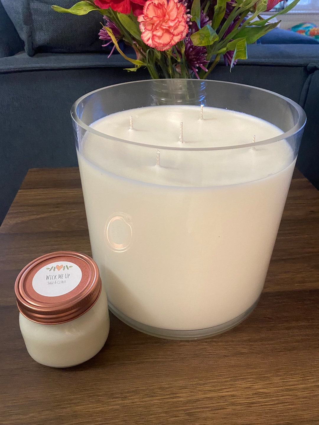 GIANT Candle | Extra Large Candle | Multi Wick Candle | Soy Wax Candle ...