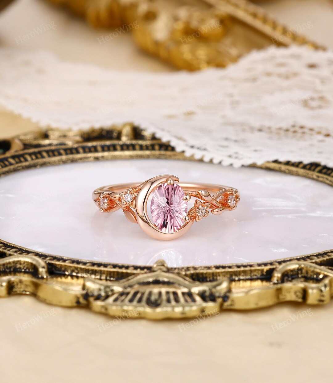 Firework Cut Pink Sapphire Nature Inspired Sapphire Gemstone Wedding ...