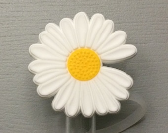 Pink Daisy Straw Topper - Etsy